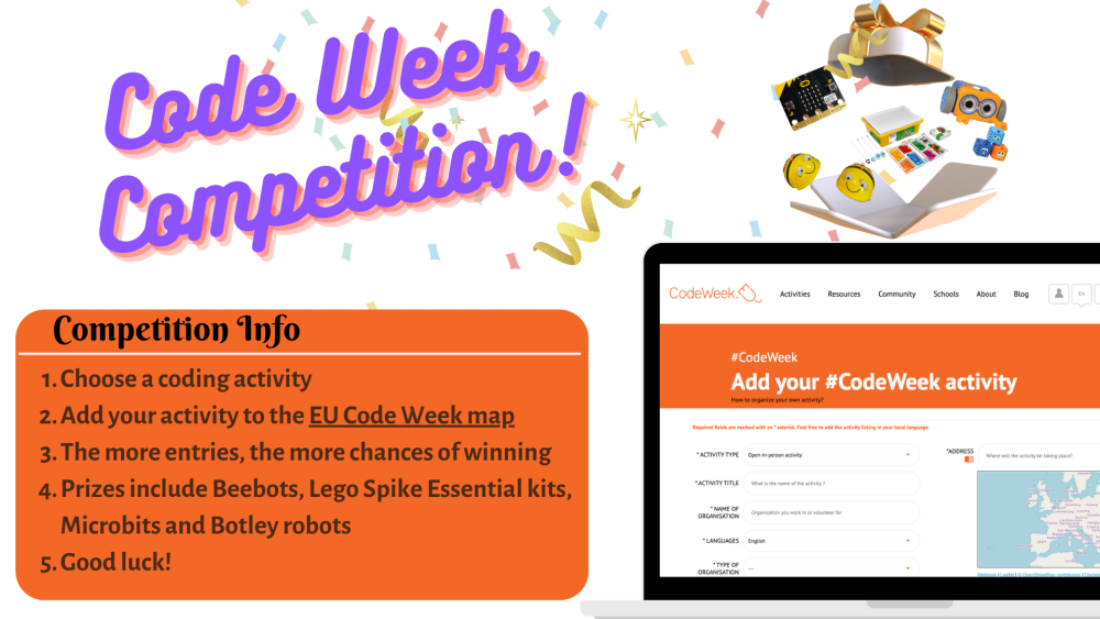 INFORMATION: EU CODE WEEK - 7th - 22nd October 2023-Primary